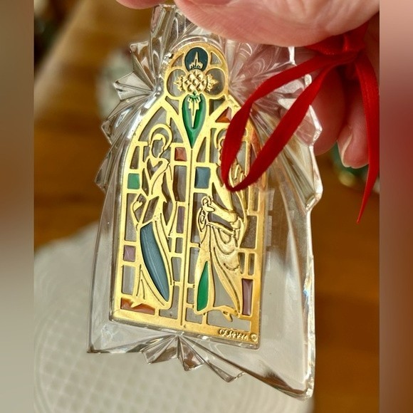 Holiday | Vintage Gorham Stained Glass Style Ornament Of The Holy ...
